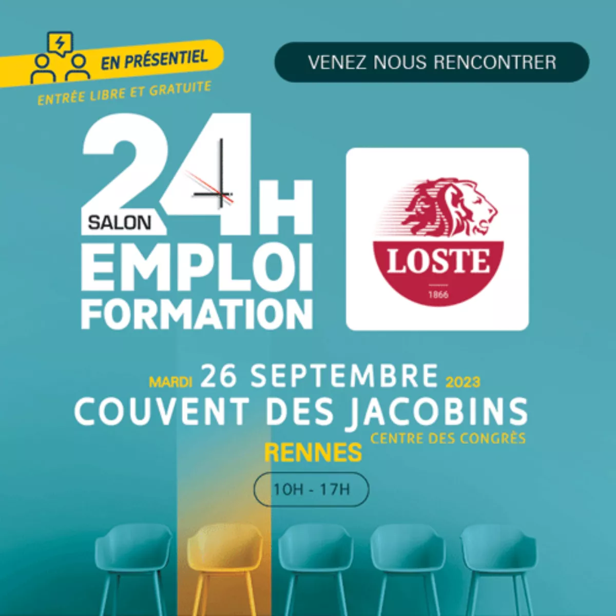 LOSTE présent au salon "24h pour l'emploi et la formation" - Loste Groupe